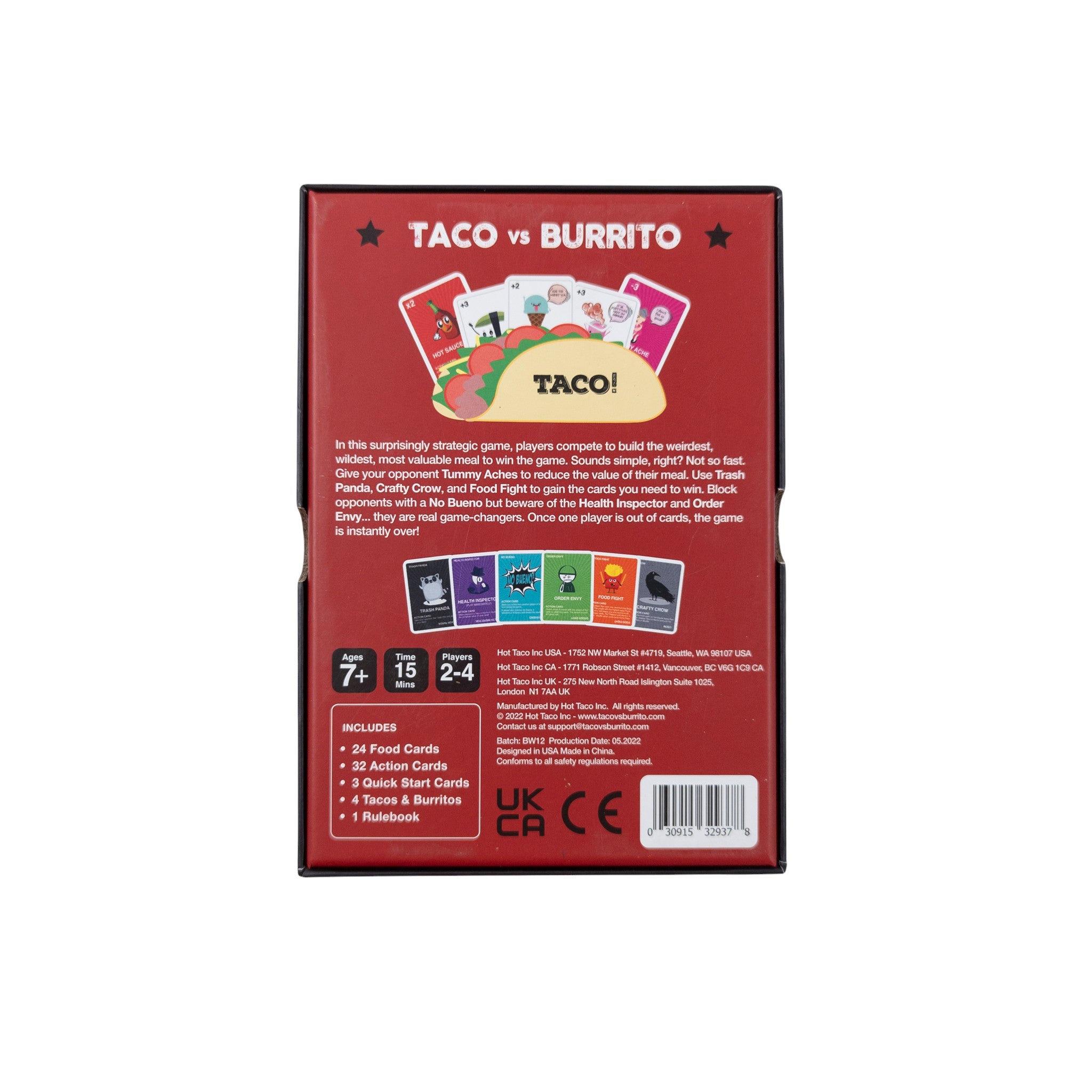 Taco vs Burrito card game – Fabrick Collective